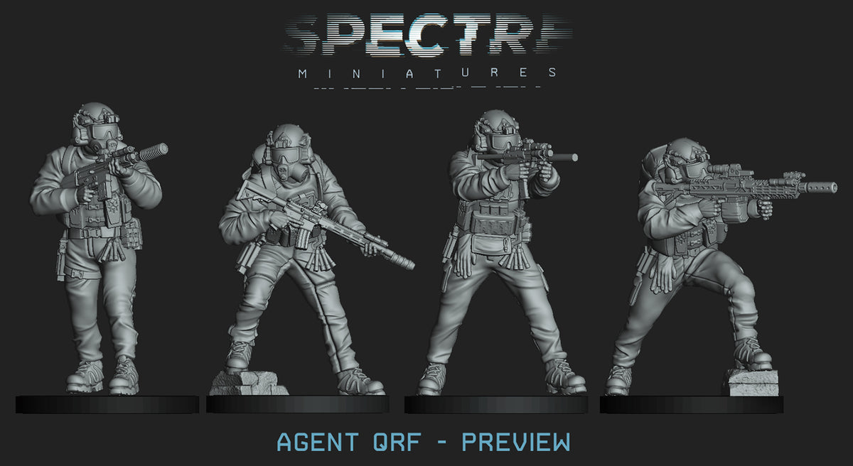 Designing the new Agent QRF team – Spectre Miniatures